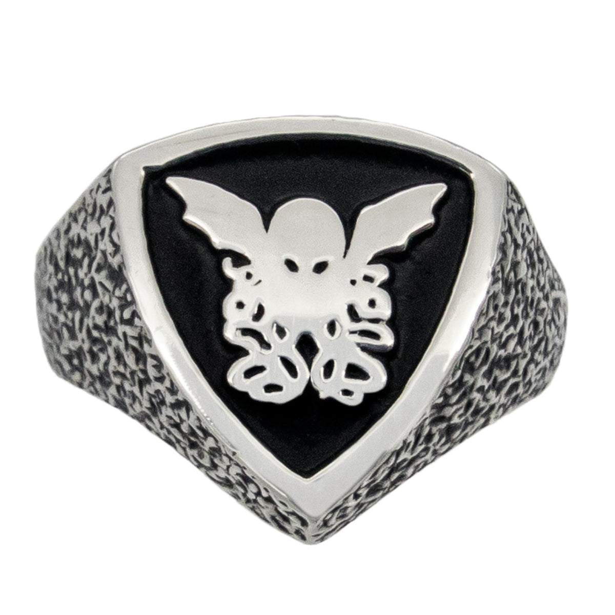 Silver Cthulhu Crest Ring – BJS Inc.