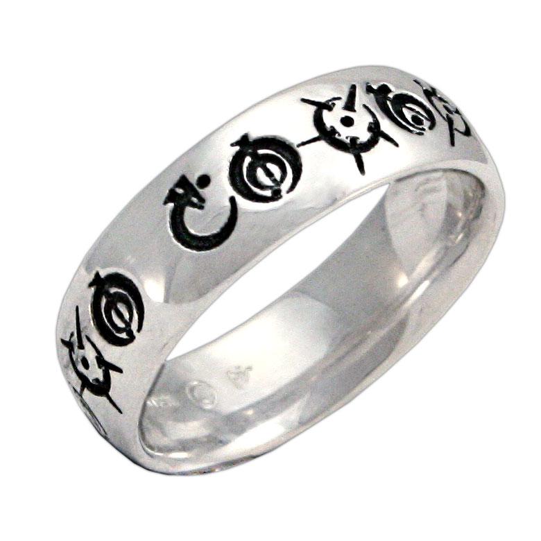 Custom Steel Alphabet Ring from Brandon Sanderson's Mistborn – BJS Inc.