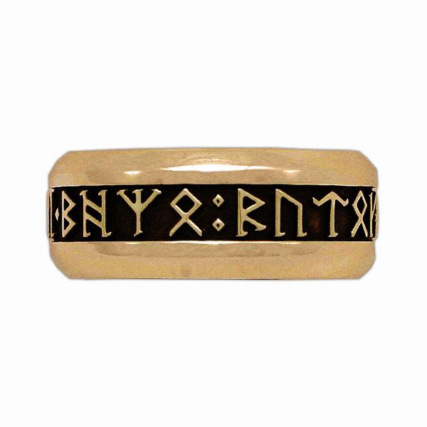 Gold Custom Cirth Dwarven Rune Ring from The Hobbit and The Lord of the ...