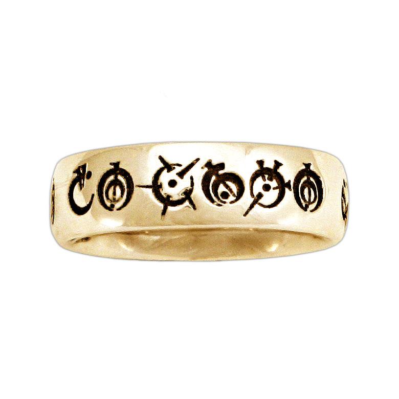 Custom Steel Alphabet Ring from Brandon Sanderson's Mistborn – BJS Inc.